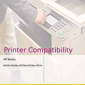 CS Compatible Toner Cartridge Replacement for HP 508A CF360X Black CF361A Cyan CF363A Magenta CF362A Yellow HP 508X Color Laserjet Enterprise M533X M552DN M553DN M553N M577C M577F M577Z 4 Color Set