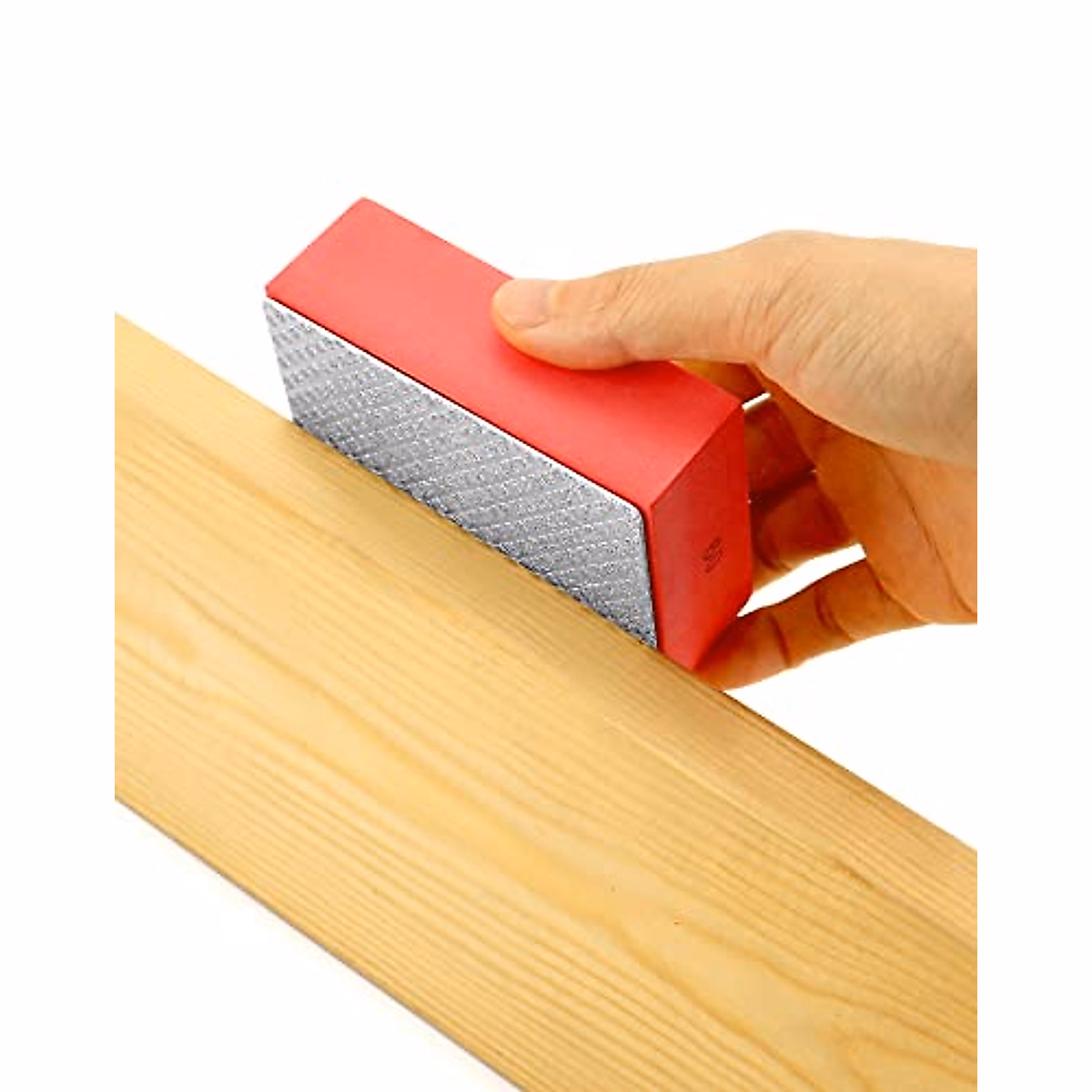 QWORK Diamond Hand Polishing Pads, 4 Pack Grid Sharp Sanding Block Kit, 60#,100#,200#,400# Diamond Hand Polishing Pads for Stone, Glass Granite Marble Concrete Stone Sanding and Polishing