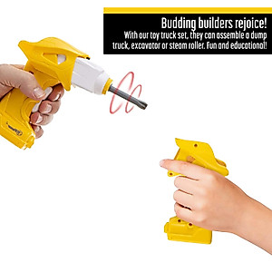 Construction Toys ︱Building Take Apart Toys with Electric Drill ︱Converts to Remote Control Car︱3 in 1 Take Apart Vehicles for Toddlers and Boys 3,4,5,6,7 Years Old ︱Truck Toys as