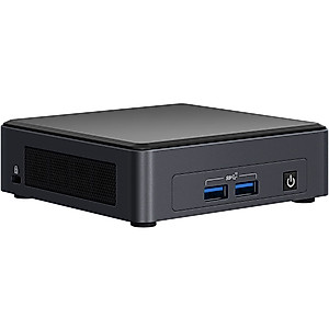 Intel NUC 11 Pro Kit BNUC11TNKI50001 Home & Business Mini Desktop i5-1135G7 4-Core, 16GB RAM, 256GB PCIe SSD, Iris Xe, WiFi, Bluetooth, HDMI, USB 3.2, Black, Win 10 Pro with Hub
