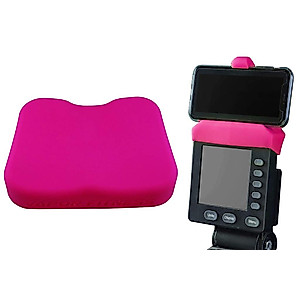 Vapor Fitness Pink Phone Holder and Silicone Seat Cover Combo Designed for The Concept 2 Rowing Machine and PM5 Monitor