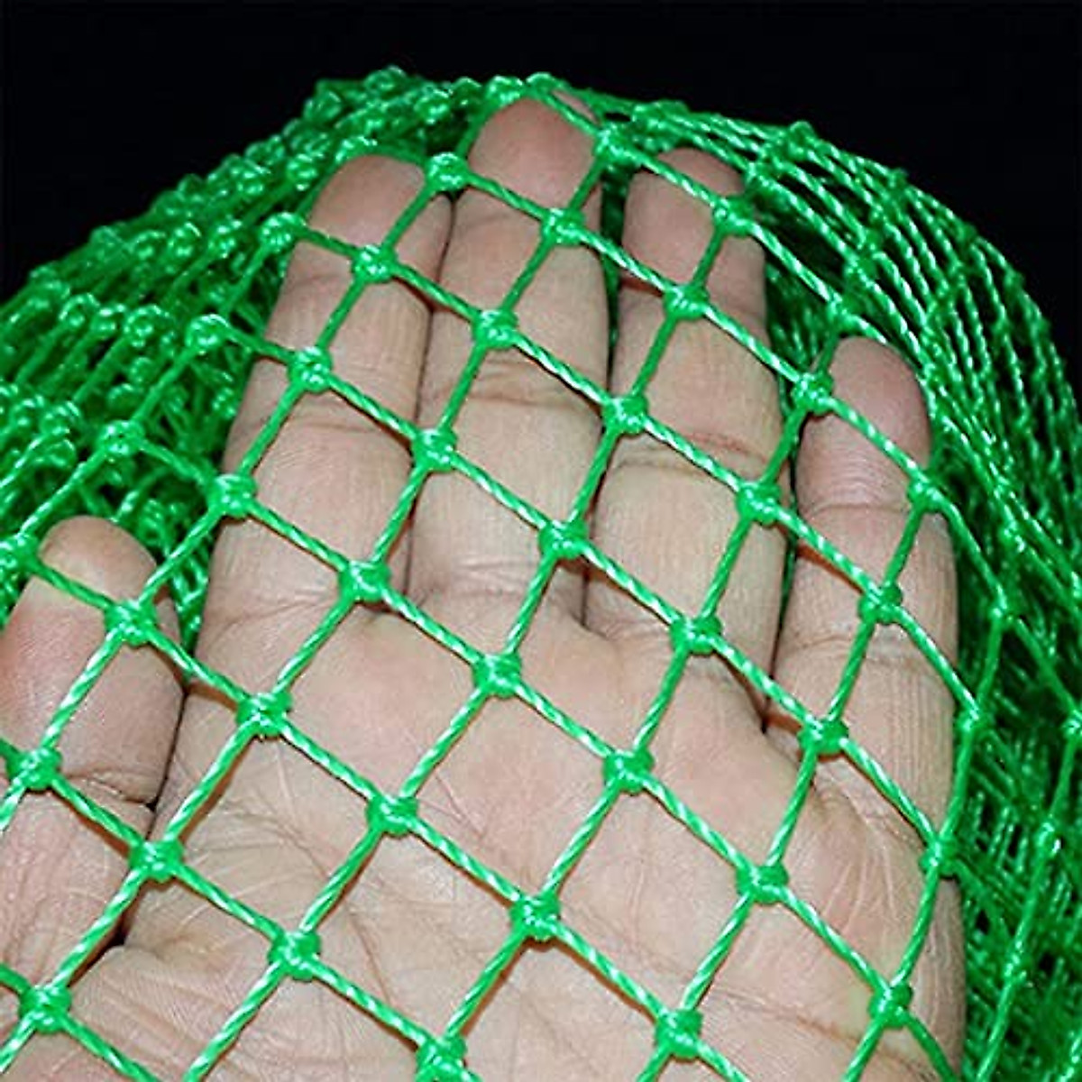 JZTang Fishing Net Diameter 20 inch Replacement Netting Fishing Landing Net Replacement Net for Freshwater Saltwater Fishing Green