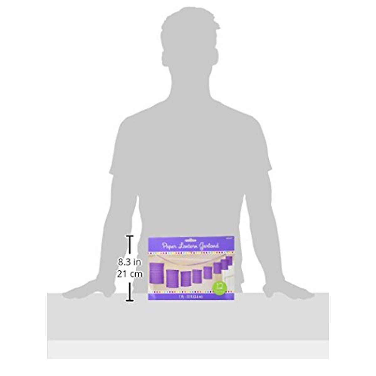 Accordion Style Paper Lantern Garlands | New Purple | Party Decor