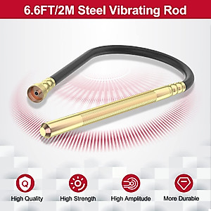 IMAYCC Concrete Vibrator 1500W Handheld Concrete Vibrating Tool with 6.6ft Shaft Rod Electric Concrete Vibrabrater 14400VPM Portable Power Concrete Vibrators for Various Concrete Construction