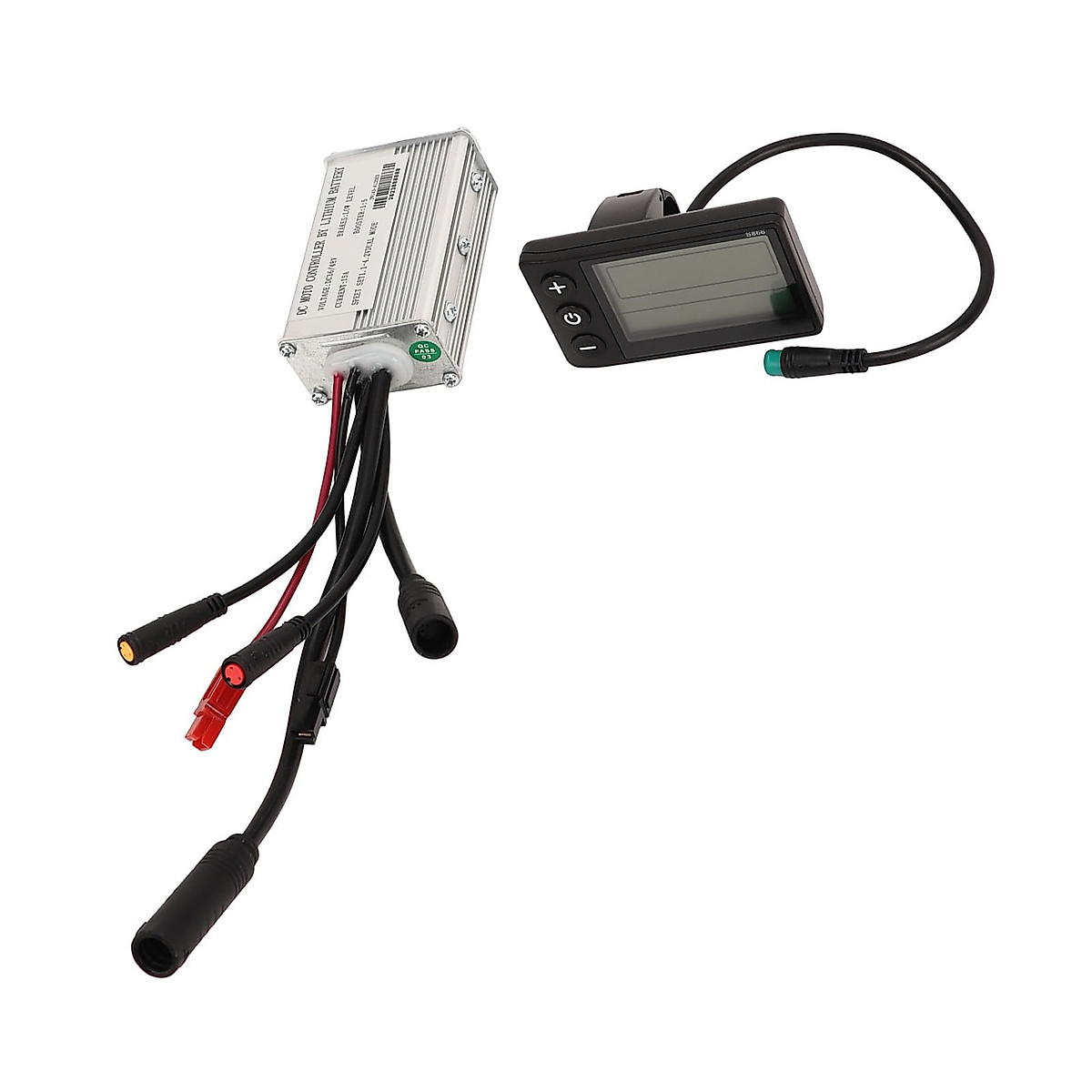 VGEBY Bike Motor Controller,Bike Controller with S866 Display Panel 36V 48V 15A 250W 350W Motor Controller Metal Shell Waterproof Bike Conversion Kit for DIY Electric Scooter