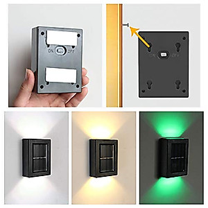 Vxkbiixxcs-o Garden Light, Square Solar Power Garden Light Patio Waterproof Wall Fence Lamp Home Decoration White