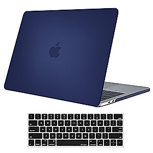ProCase MacBook Pro 13 Case 2019 2018 2017 2016 Release A2159 A1989 A1706 A1708, Hard Case Shell Cover and Keyboard Skin Cover for MacBook Pro 13 Inch with/Without Touch Bar -Darkblue