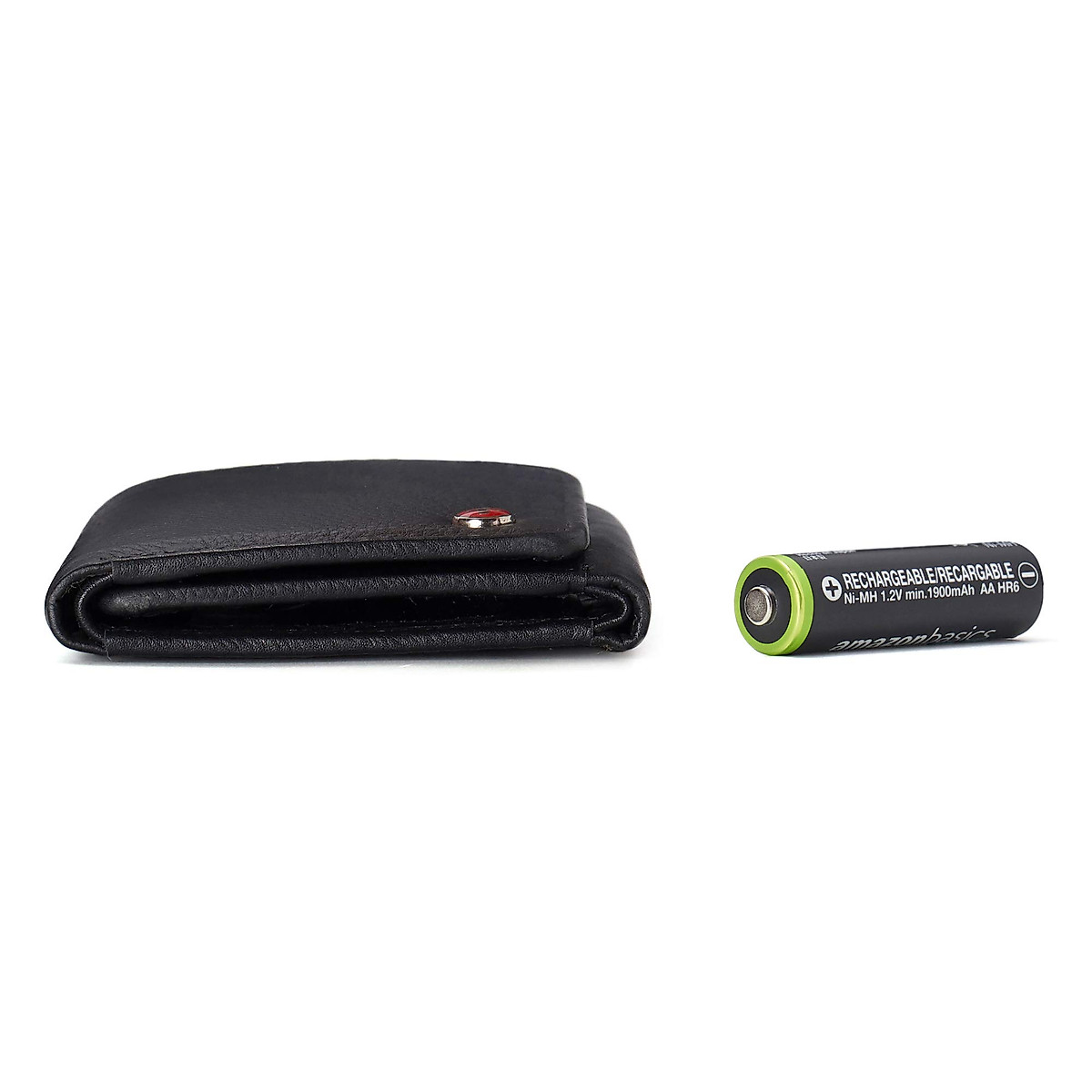 Alpine Swiss Mens Leon Trifold Wallet RFID Safe Genuine Leather Comes in a Gift Box Black