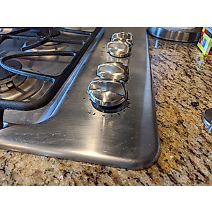 WB03T10325 Burner Control Knob Metal Stove Knobs, for General Electric (GE) A Cook top/Stove/Oven Replace AP5690210 PS3510510 (6 PCS)