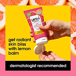 Yes To Grapefruit Daily Facial Scrub & Cleanser, Exfoliating & Restoring Cleanser That Enhances Skins Radiance, With Antioxidants, Lemon Balm Extract, & Vitamin C, Natural, Vegan & Cruelty Free, 4 Oz