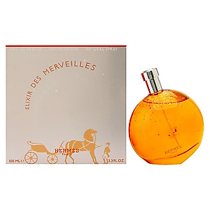 Hermes Elixir Des Merveilles Eau De Parfum for Women, 3.3 Fluid Ounce