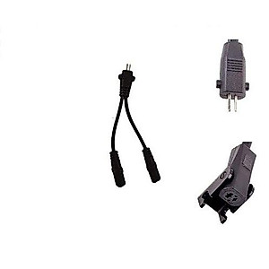 hmleaf® 2 Pin Splitter Y-Cable 6 in Connect Two Motors to One Transformer Extension Cable for Electric Recliner Sofa Sectional