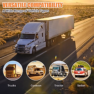 ATMOREA Tire Pressure Monitoring System RV TPMS with 6 Sensors 7 Alert Modes & Real Time Display Pressure&Tempereture Auto Sleep Mode