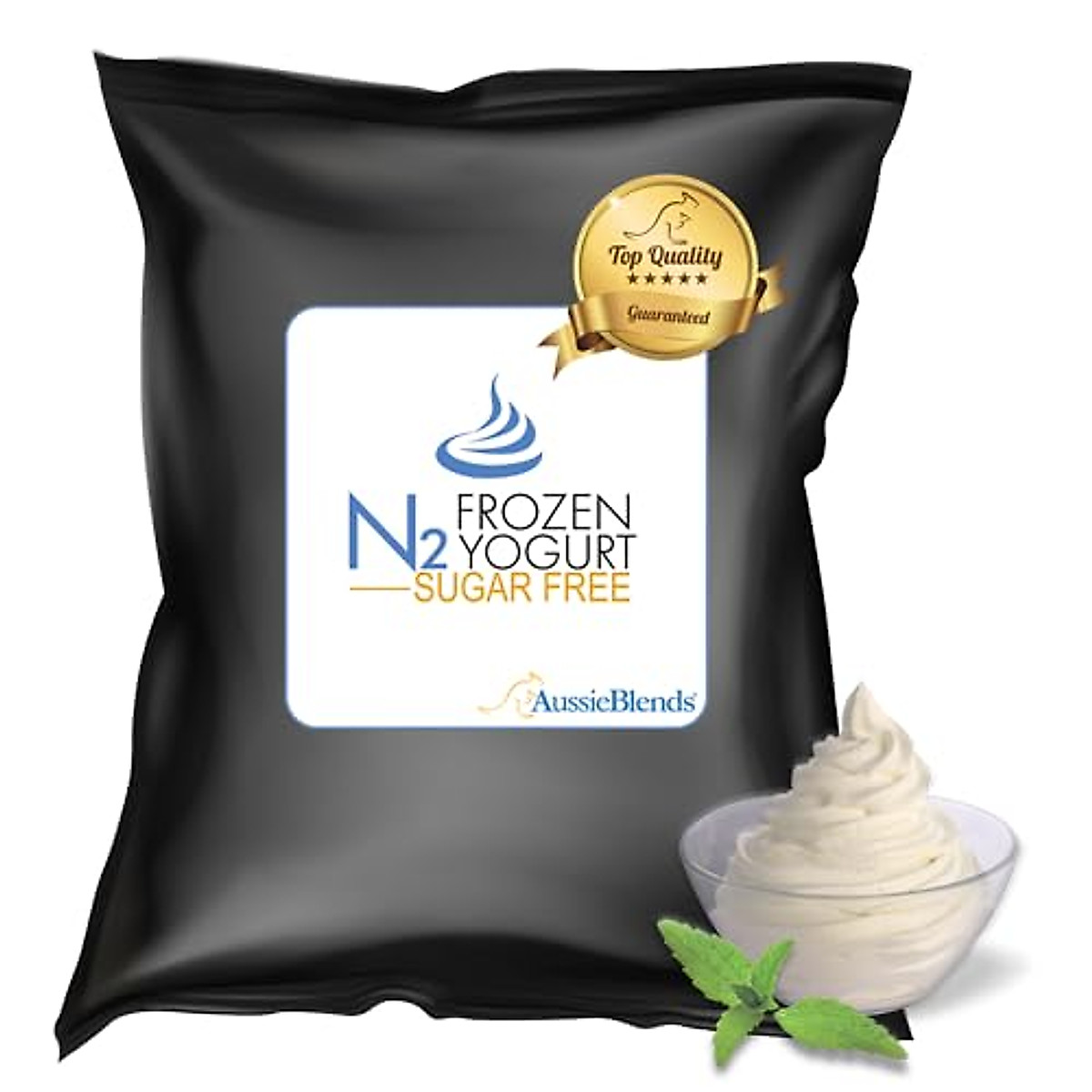 AussieBlends Sugar Free Frozen Yogurt Mix, Low-Carb, 1-Pack