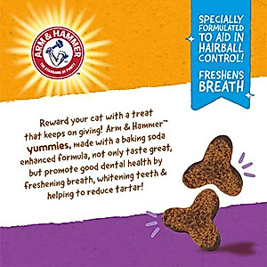 Arm & Hammer for Pets Cat Dental Care Cat Treats, Yummies | Tartar Control Cat Treats for Adult Cats in Delicious Tuna Flavor Baking Soda Cat Treats, XS (2.5 oz)