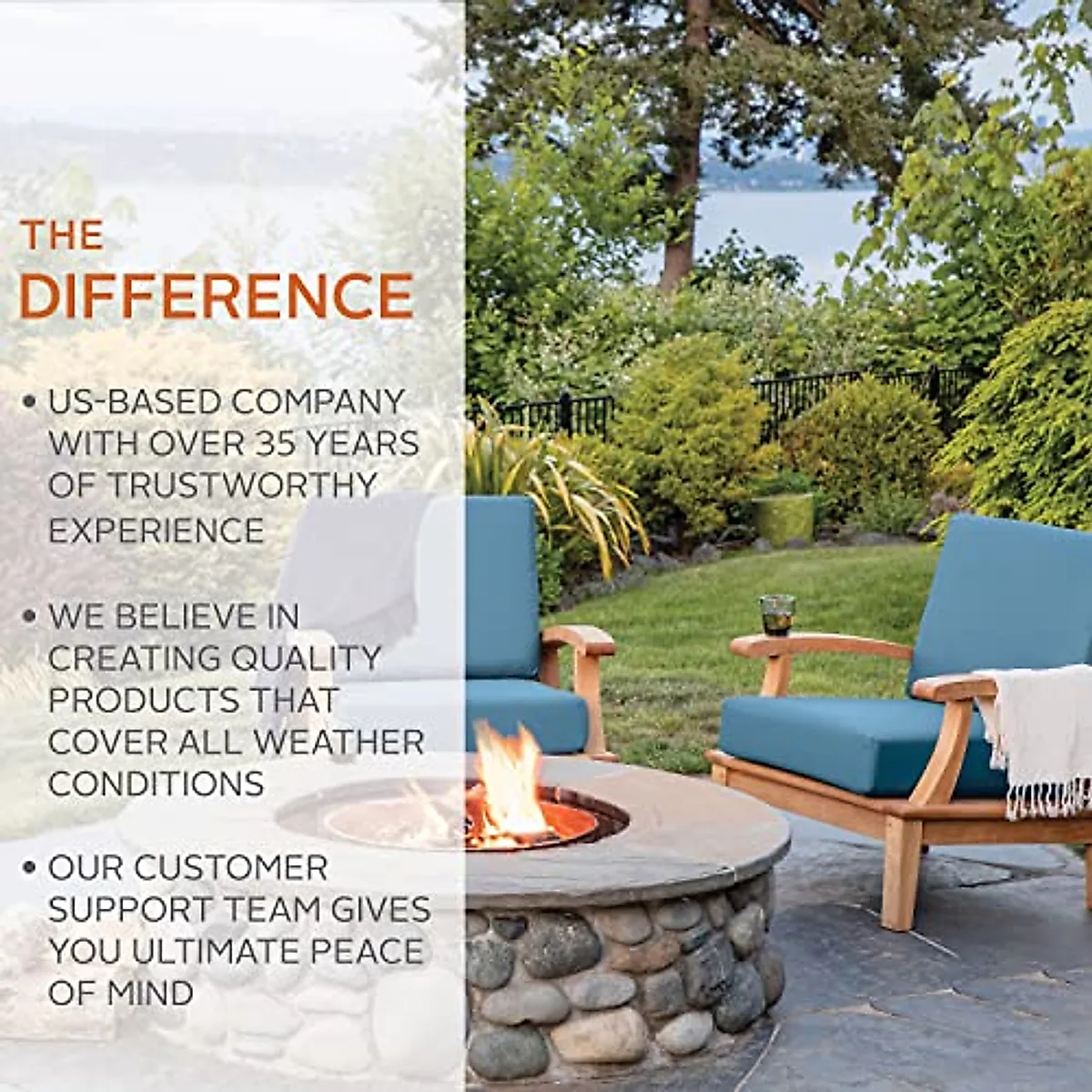 Classic Accessories Ravenna Water-Resistant Patio Bench/Loveseat Cushion, 48 x 18 x 3 Inch, Spice, Patio Loveseat Cushion