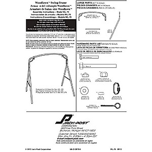 Jack Post Woodlawn Swing Frame in Bronze Finish
