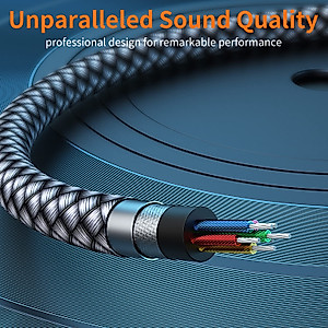 USB to 3.5mm Jack Audio Adapter,USB to Audio Jack Adapter Headset,USB-A to 3.5mm TRRS 4-Pole Female, External Stereo Sound Card for Headphone, Mac, PS4, PS5,PC, Laptop, Desktops and More [6 inch]