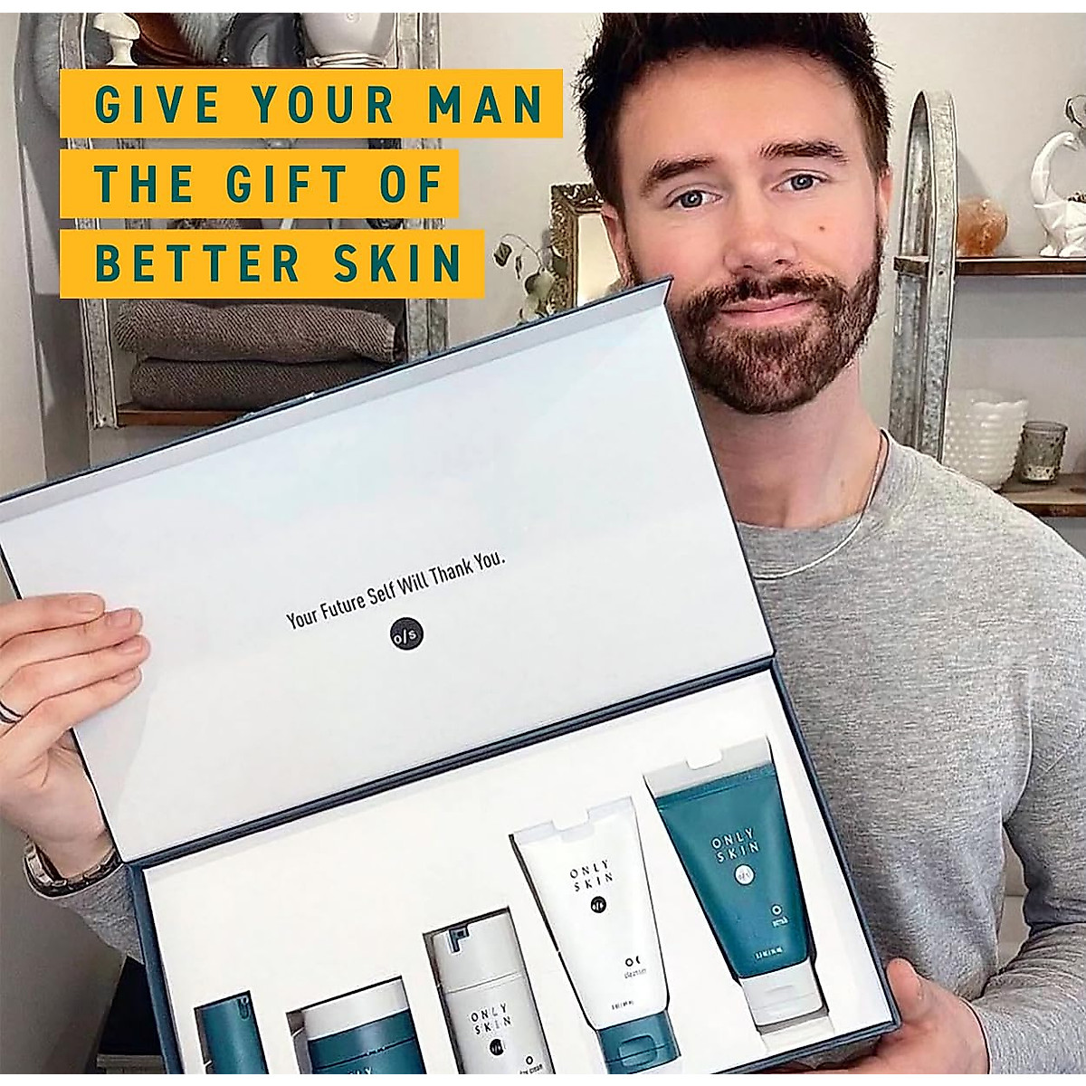 Standard Skin Care Kit, 4-Piece, Face Cleanser, Face Scrub, Day Cream & Night Moisturizer Gift Set, Back To School Gifts