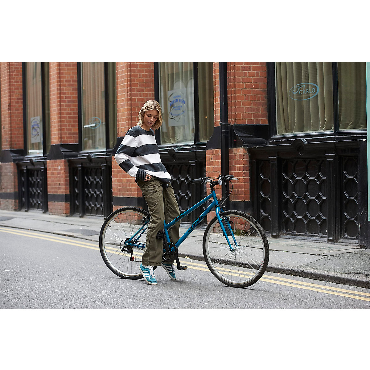 Wildtrak - Steel Trekking Bike, Adult, 700C, 6 Speed - Green