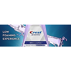 Crest 3D White Brilliance Teeth Whitening Mouthwash, Clean Mint, Travel Size 1.2 oz (36ml) - Pack of 6