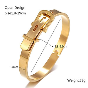 Jarlinwel Gold Silver Plated Bracelets for Men Women Roman Numeral Bangle Bracelet Stainless Steel Personalized Engraved Unisex Gift (2 Pcs Mens Gold Bangle)