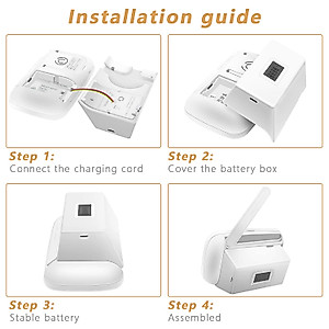 6000mAh Rechargeable Battery Mount Holder for Infant Optics DXR-8 Video Baby Monitor with LCD Dispaly Fast Charge(Not Applicable DXR-8 pro)