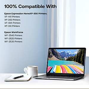 MCYCOLOR 200XL Ink Remanufactured for Epson 200 XL Ink Cartridge to Use with XP-200 XP-300 XP-310 XP-400 XP-410 WF-2520 WF-2530 WF-2540 Printer（2 Black, 1 Cyan, 1 Magenta, 1Yellow ）