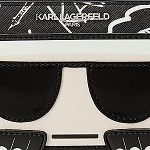 Karl Lagerfeld Paris Crossbody, Black/Orange Maybelle SLG
