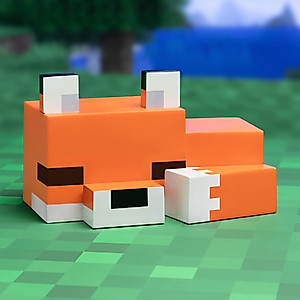 Paladone Minecraft Cute Fox Night Light, Soft Orange Glow, Officially Licensed Minecraft Decor and Desk Lamp for Gaming Room or Kids and Tween Bedroom