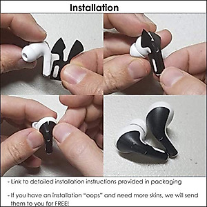 APSkin Skins for Apple AirPod Pro – Vinyl Protective Wraps Stickers CoverEarpods – Air Pods & Ear Pod Compatible Decal for Protection & Customization – Air Pod Pro Accessories – (Matte Black)