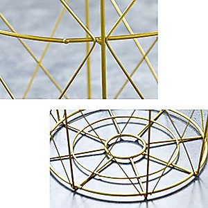 WALNUTA Iron Metal Coffee Table Dirty Storage Basket Tea Fruit Snack Serving Board Tray Golden