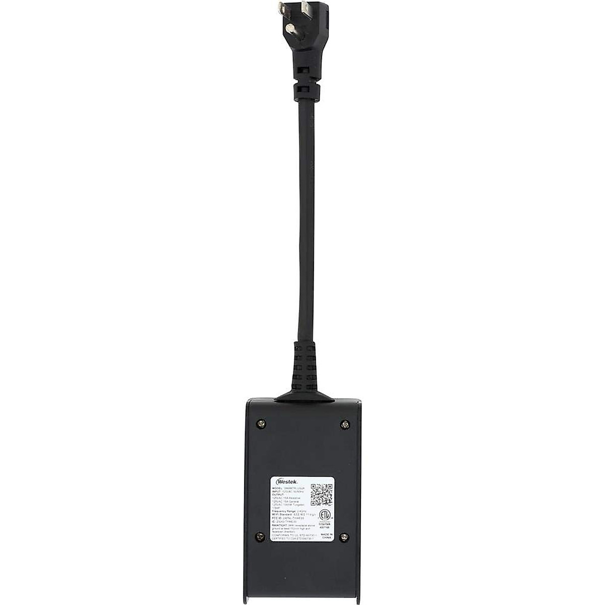 Westek SMARTPLUG2A WiFi Enabled 2-Outlet Outdoor Plug-in Timer, Black