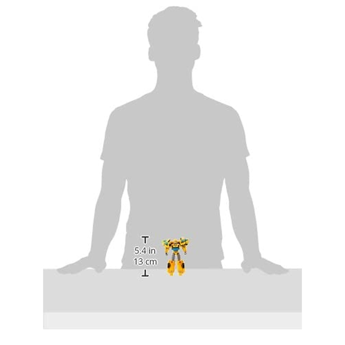 Transformers Toys Cyberverse Deluxe Class Bumblebee Action Figure, Sting Shot Attack Move and Build-A-Figure Piece, for Kids Ages 6 and Up, 5-inch