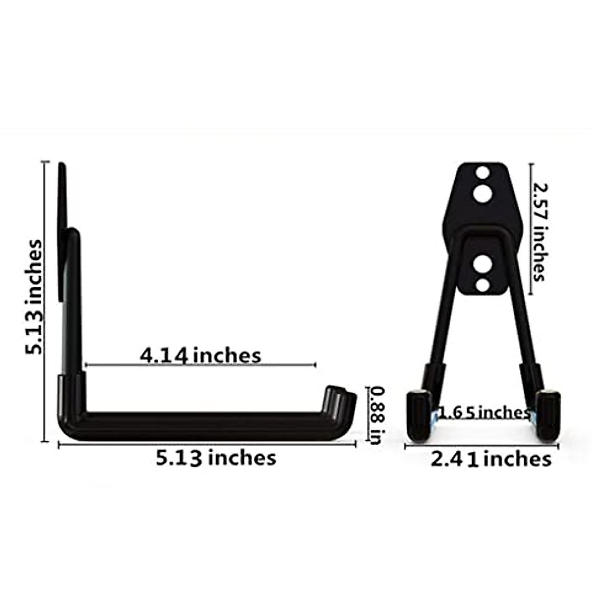 zoele 2Pcs Garden Power Tool Hanger, Wall Mount Garage String Trimmer Hangers Weed Eater Hanger Weedeater Hanger, Power Tool Hook for Garage Wall Tool Organizers and Storage (Black)