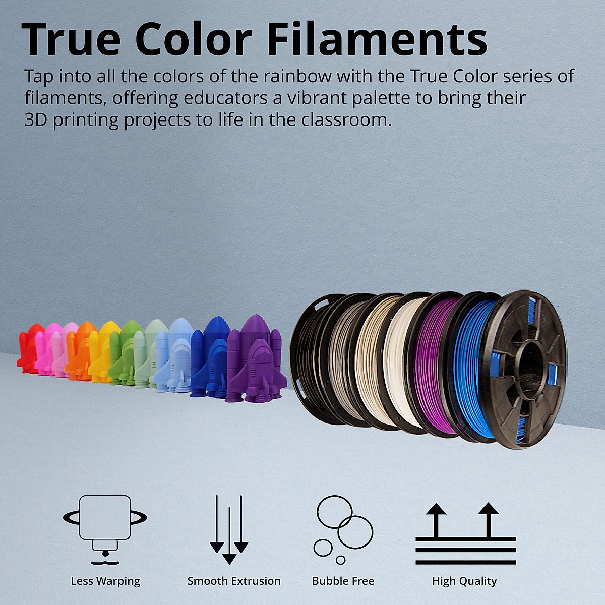 MakerBot-MP05823 PLA Filament, 1.75 mm Diameter, Small Spool, Black