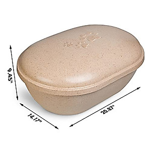 Parazoo Pet Casket – Bamboo Pet Memorial Box, for Dogs, Cats, and Animals, Perfect for Pet Loss Burial，Good Way to Give Respect and Say Goodbye to Your Little Furry