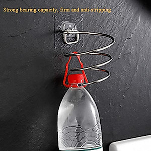 Aokeleilei Hair Dryer Holder Wall Mounteed,Self-Adhesive Stainless Steel Blow Dryer Rack, Compatible with Most Hair Dryers,Storage Organizer Rack for Bathroom (Silver)