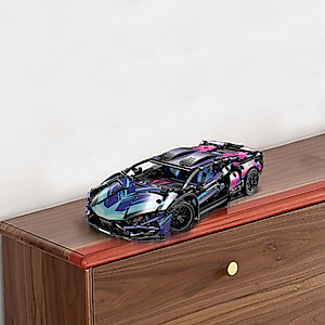 hahaspil Race Cars Building Blocks Gift for Adults, Boys and Girls, 1100PCS, Toys for Ages 8-13 Game of Speed and Champions Lagos Toy Model Car Building Kit Iconic Collector Set