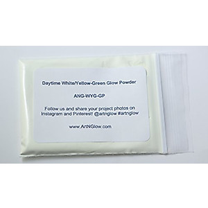 Glow in The Dark Pigment Powder - Neutral and Fluorescent Color for Art Painting, Fine Art, Nail Art Paint, and DIY Crafts - Long Lasting 10+ Color Options - Neutral Green - (1 Ounce)