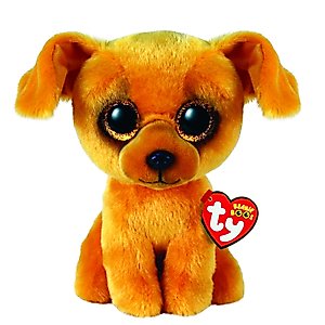 Ty Toys Beanie Boo Lightbrown Dog Zuzu - 15 CM, Brown (2009294)
