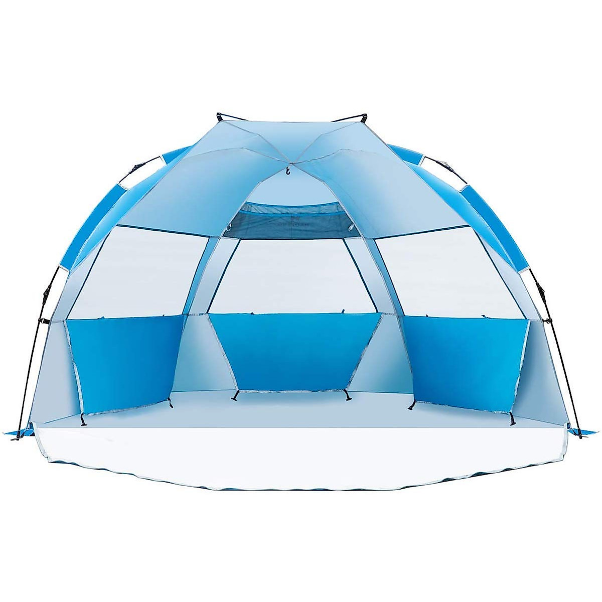 Beach Tent-Outdoors Easy Up Cabana Tent Sun Shelter Beach Umbrella, Deluxe Large for 5-6 Person Blue