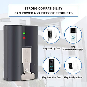 2 Packs Battery Replacement For Video Ring-Doorbell Camera 1/2/3/4, Spotlight Camera, Rechargeable Upgraded Cam Batteries (2nd & 3rd Gen) Camera Indoor and Outdoor PN V4 1ICR19/66-2 6040mAh/22.046Wh