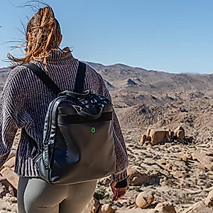 KALMATEH Travel Matera Tote Backpack | Modern Tote Bag for Men, Women and Kids | Backpack with Pockets (Black)