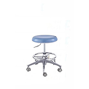 Dental Height Adjustable Lab Stool Leisure Chair PU Leather Commercial Furniture