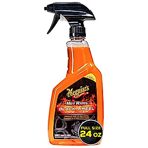 Meguiar's Hot Rims Black Wheel Cleaner - Powerful Formula to Easily Remove Stubborn Brake Dust & Tough Grime - 24 Oz