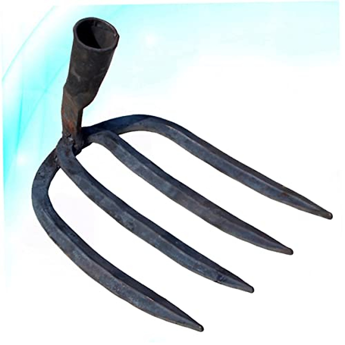 DOITOOL 4 Cleaning Tool Digging Tools Mini Tool Rake Head Replacement Mini Rake Small Shrub Rake Garden Tools Gardening Rake Lawn Forging Shrub Black Cultivator Rake