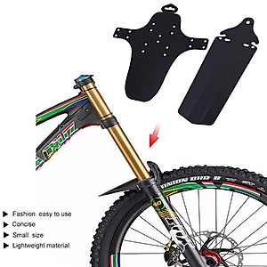 Mountain Bike Mud Guard Front and Rear Adjustable Compatible Plastic Mud Guard