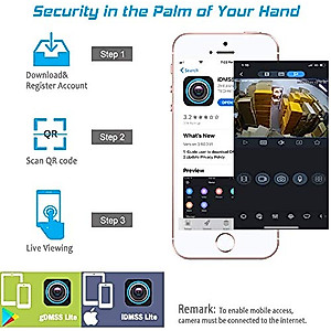 Starlight 4MP IP Camera PoE 2.8mm, Outdoor Turret Security Camera with Built-in Mic, Human/Vehicle Detection,IR 164fts Night Vision, IP67 Weatherproof, CCTV Surveillance System,SD Card Slot（256GB）