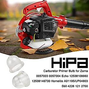 Hipa Carburetor Primer Bulb for Zama 0057003 0057004 Echo 12538108660 12538146730 Homelite A01195/UP04803 Still 4226 121 2700